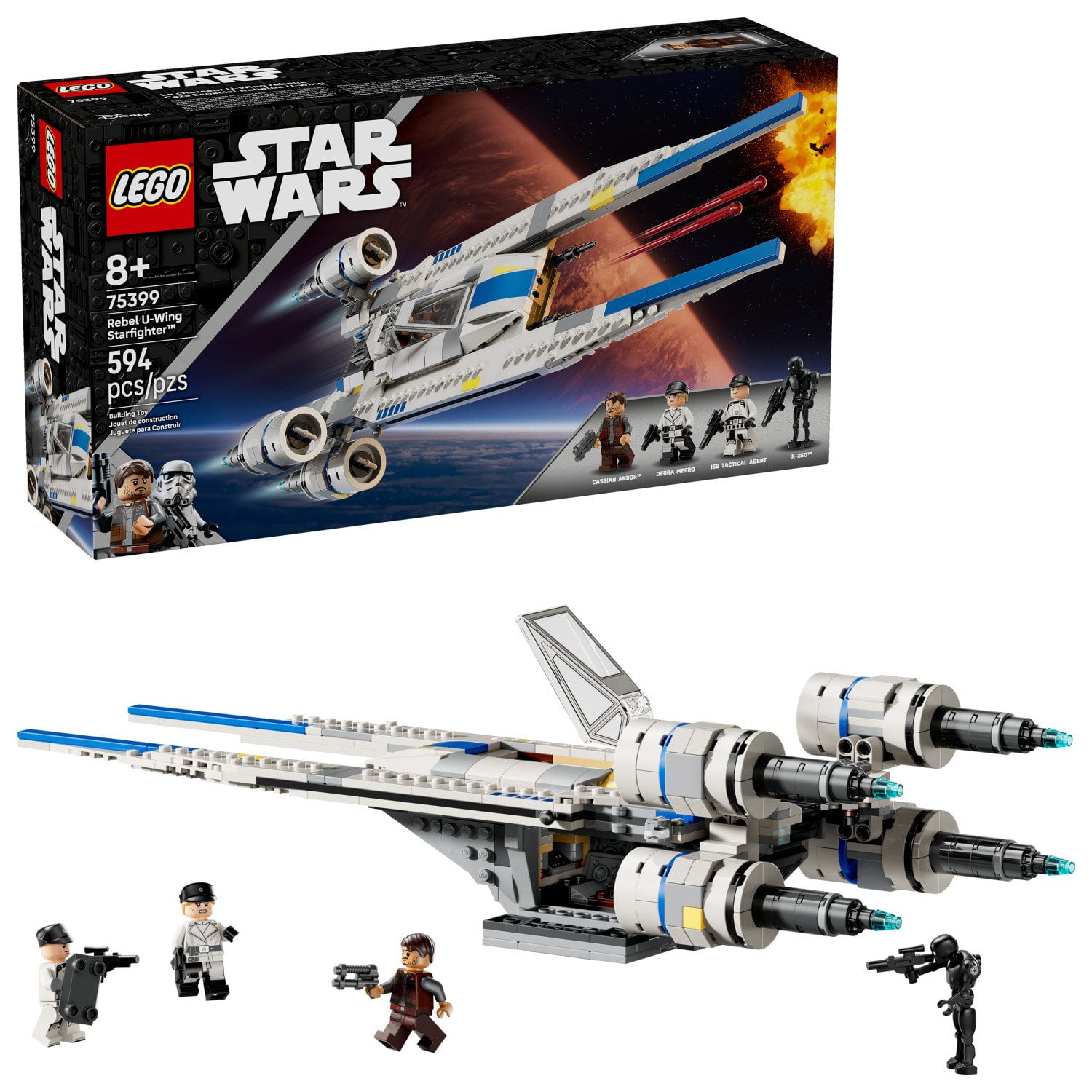 LEGO Star Wars Rebel U-Wing Starfighter Building Set, 594 pc ...