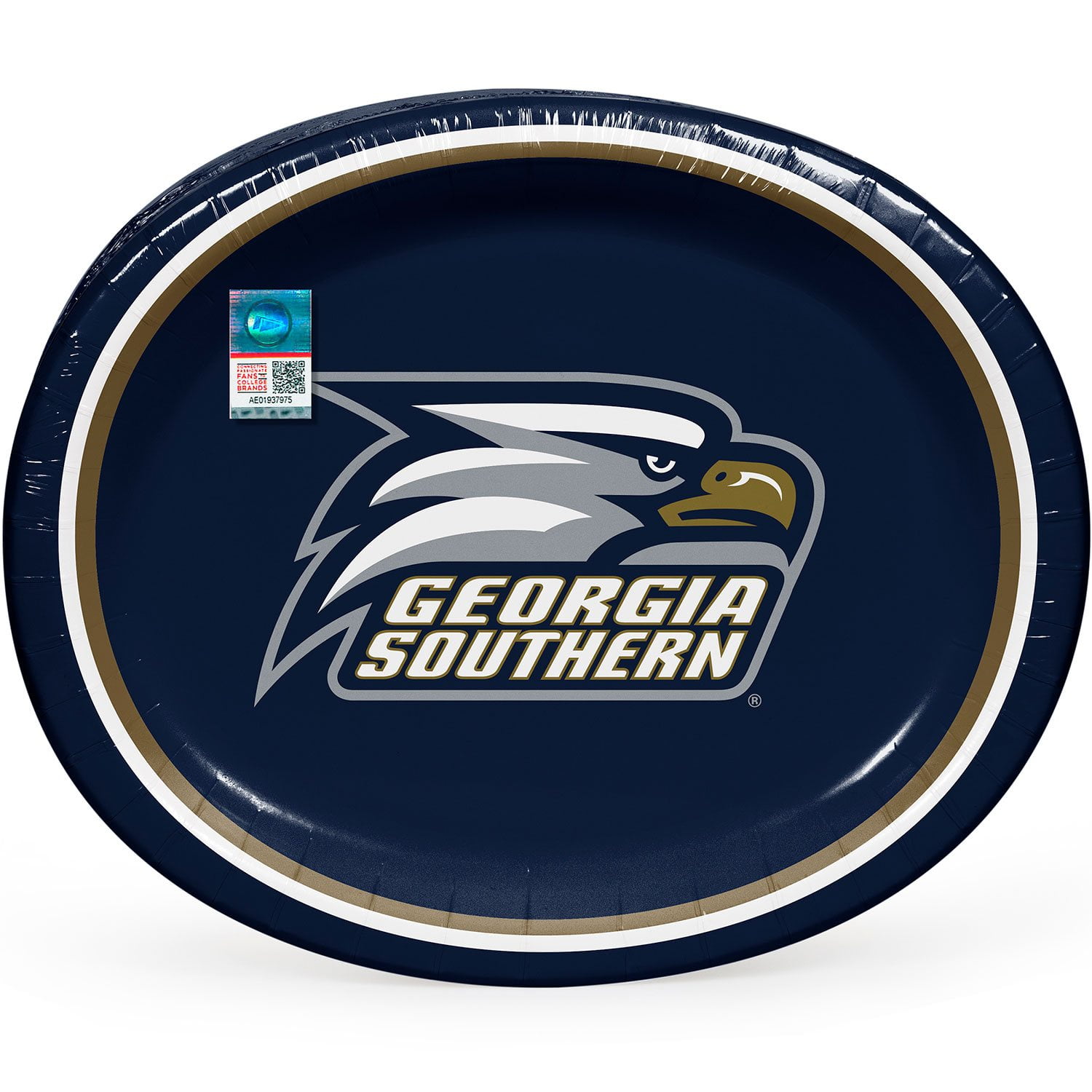 NCAA Oval Paper Plates, 10" x 12", 50 ct., Choose Team - Samsclub.com