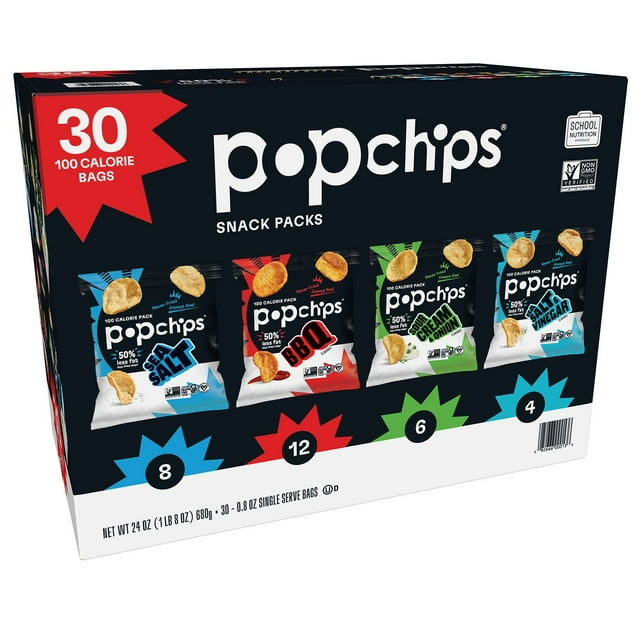 Popchips Variety Pack Chips, 0.8 oz., 30 pk. - Samsclub.com