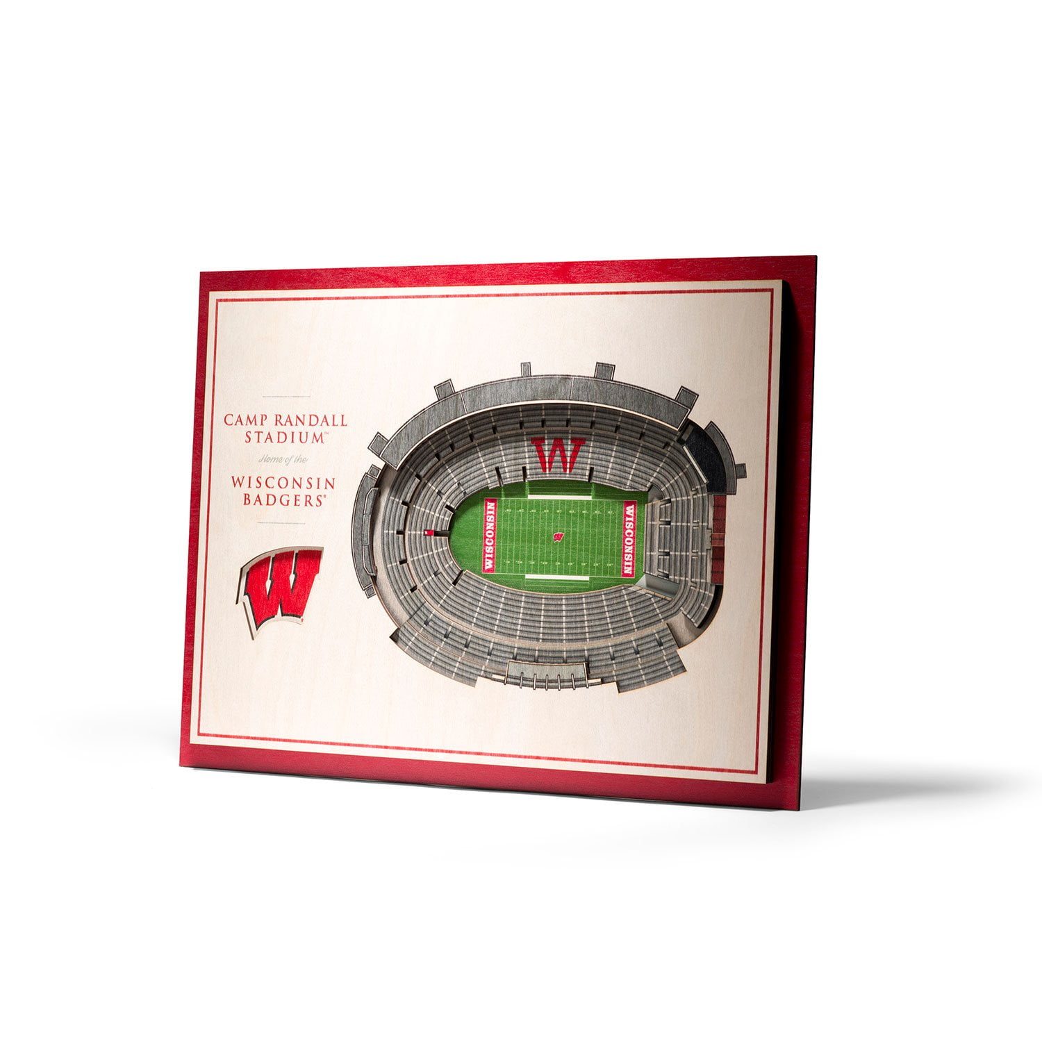 YouTheFan Wisconsin Badgers 17"x13" 3D 5 Layer Stadium View Wall Art ...