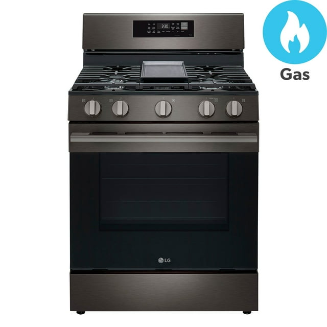 LG 6.3 cu. ft. Smart Gas Single Oven Free-Standing Range with New ...