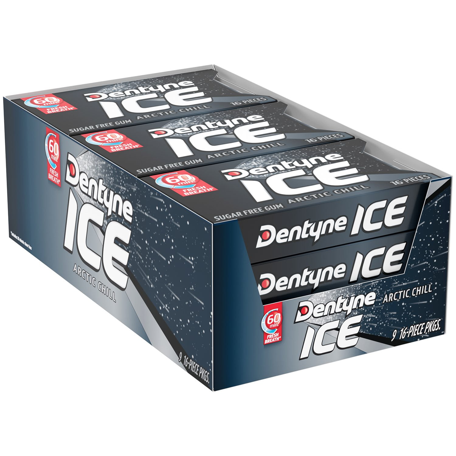 Dentyne Ice Arctic Chill Sugar Free Gum,16 pcs., 9 pk. - Samsclub.com