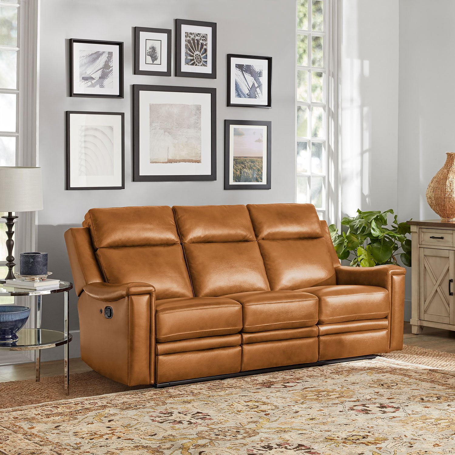 Member's Mark Livingston Leather Reclining Sofa, Assorted Colors ...
