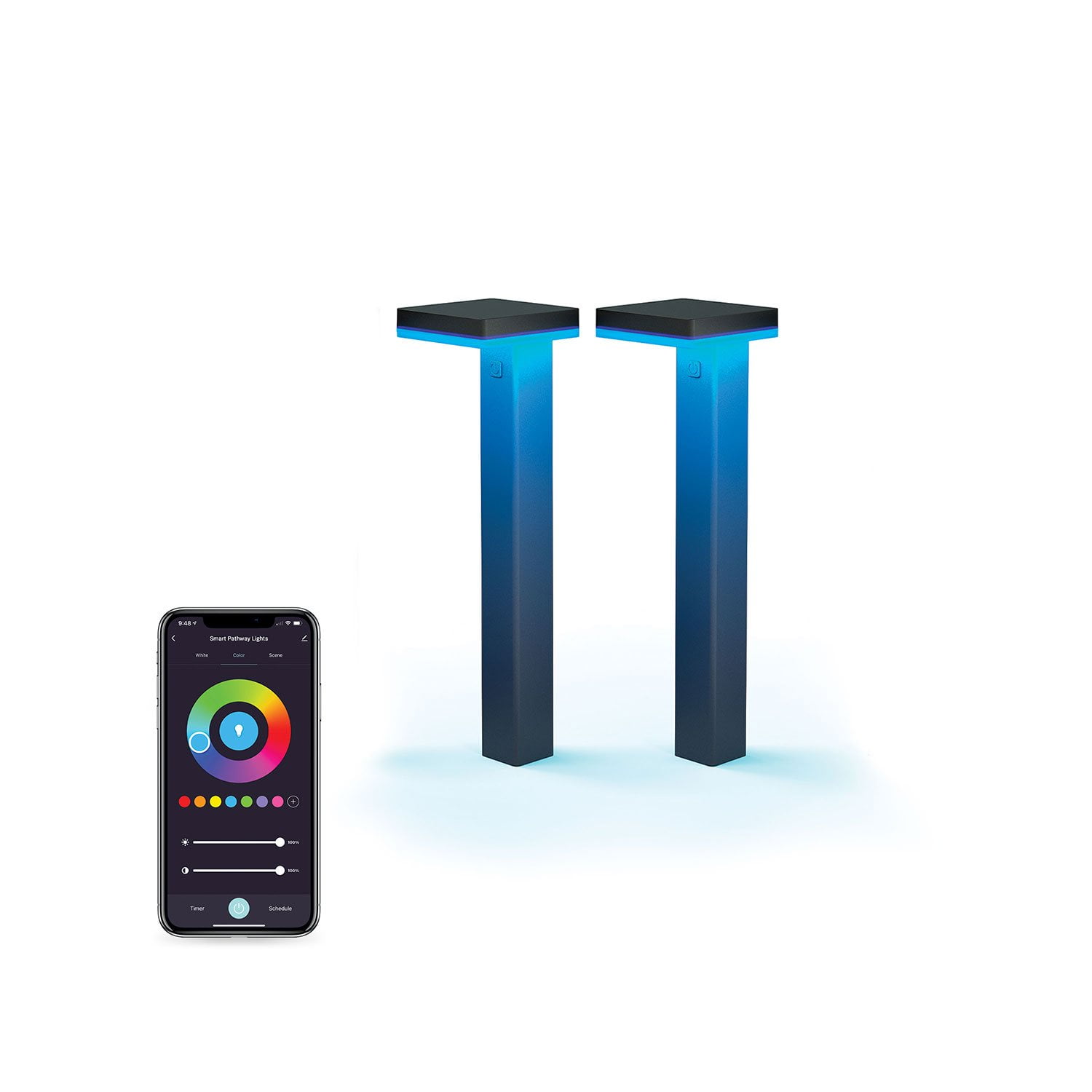 Atomi Smart Wi-Fi LED Pathway Lights Extension Kit - 2 Pack - Samsclub.com