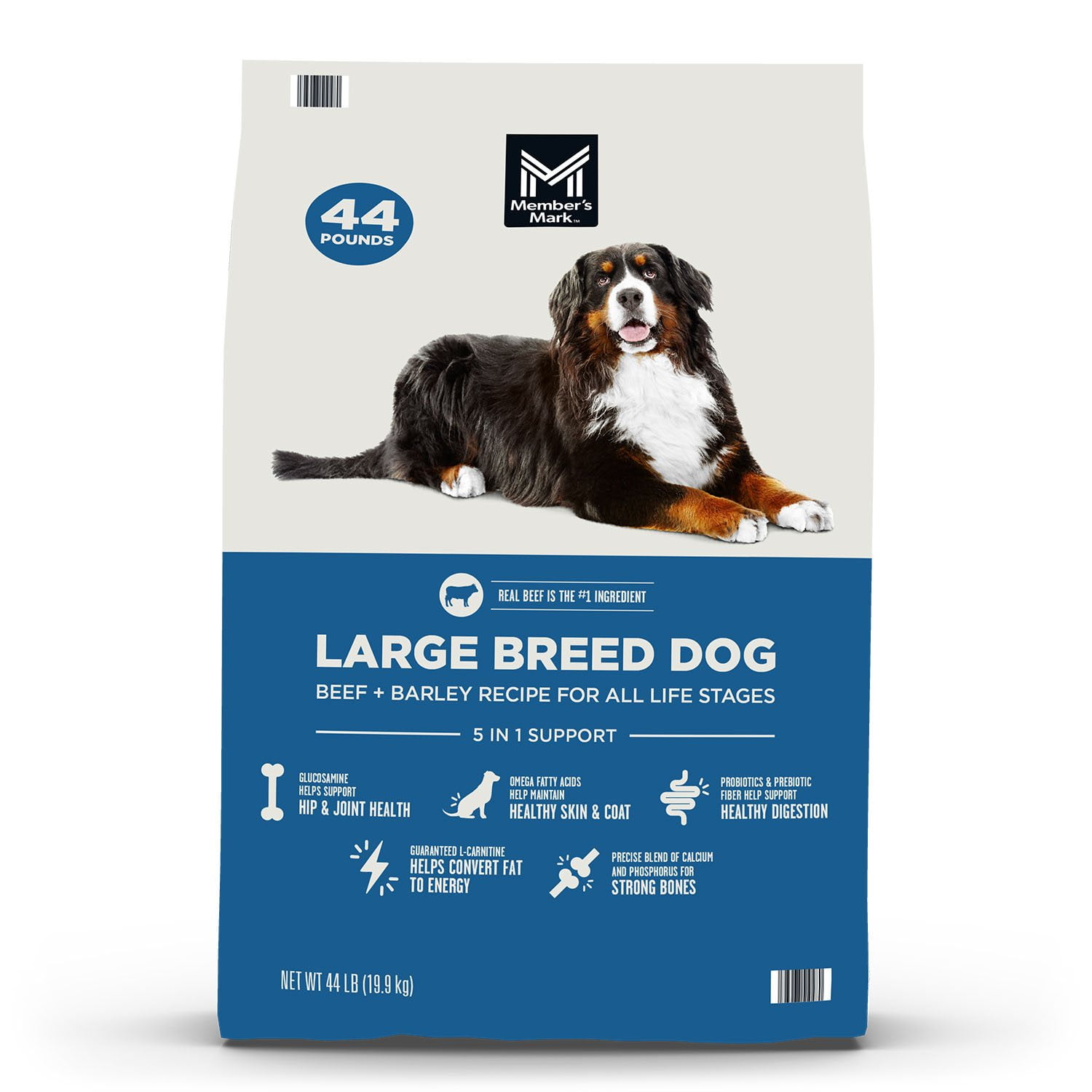 Member's Mark™ Large Breed Dog Beef + Barley Recipe Dry Dog Food, 44 ...