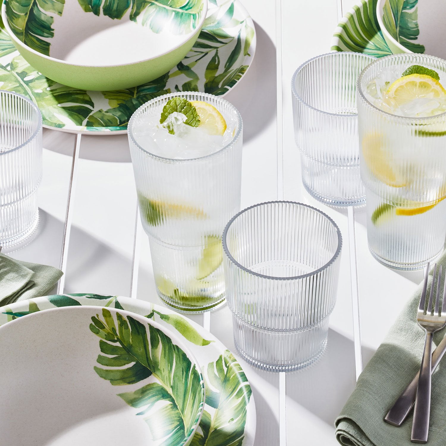Member's Mark 12-Piece Shatterproof Ribbed Drinkware Set - Samsclub.com