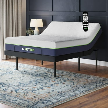 LulaaBED 12" Soft & Firm Flippable Memory Foam Mattress & Adjustable ...