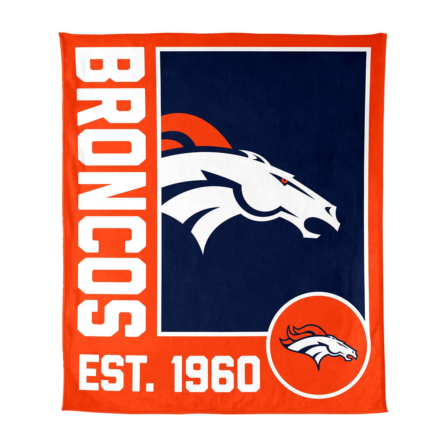 Logo Brands Denver Broncos 60"x70" Super Plush Blanket - Samsclub.com