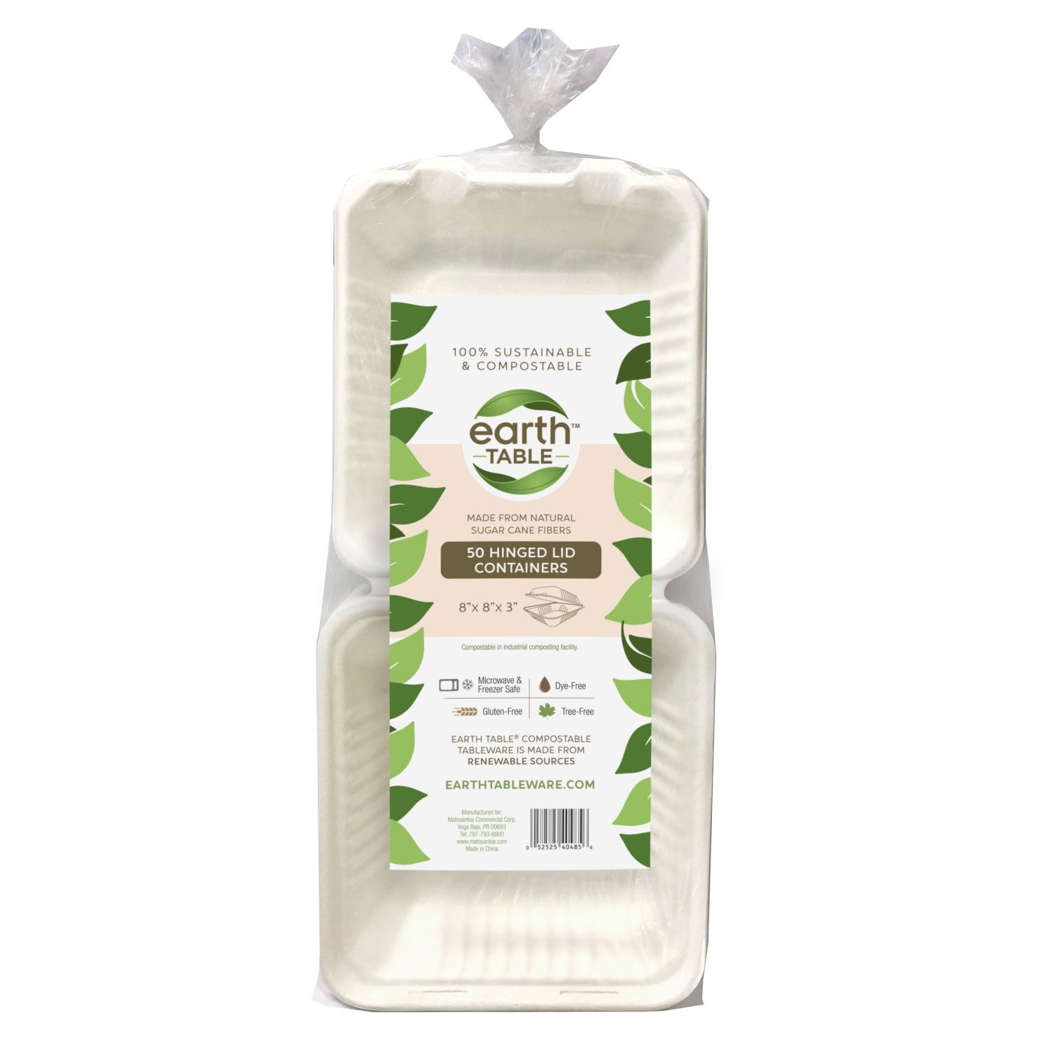 Earth Table Compostable Standard Paper Take-Out Container, 1 ...