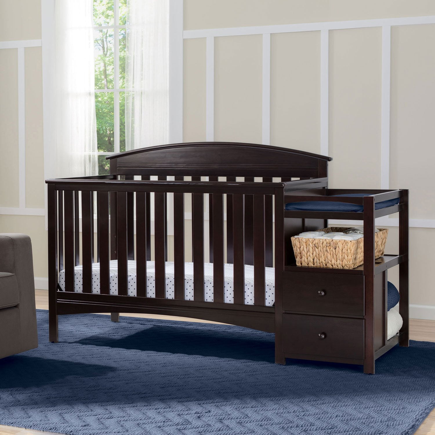 Delta Children Abby Convertible Crib 'N' Changer, Choose Color ...