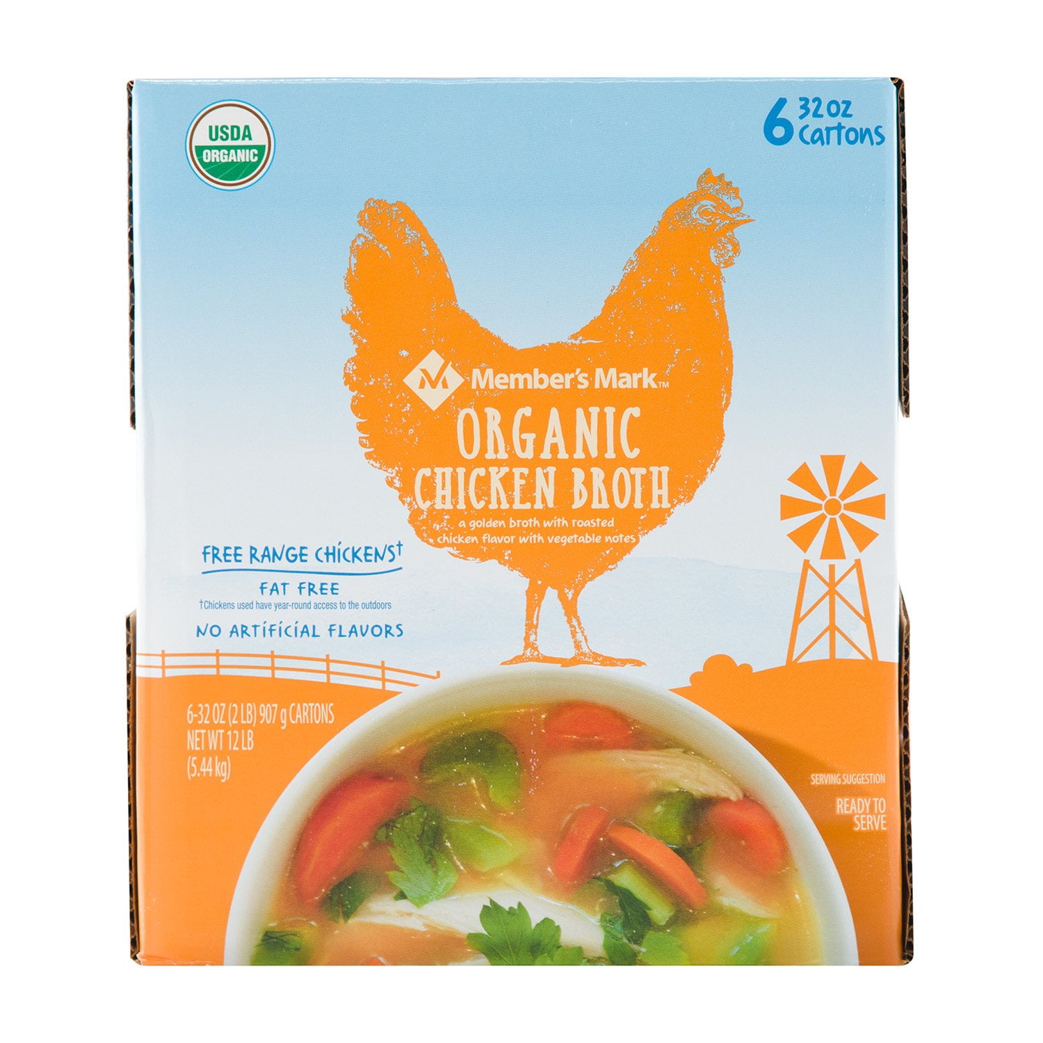 Member's Mark Organic Chicken Broth (32 oz., 6 pk.) - Samsclub.com
