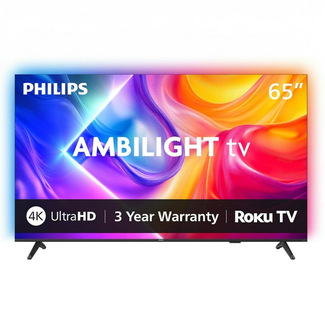Philips 65" Class 7875 Series 4K UltraHD Ambilight Roku Smart TV ...