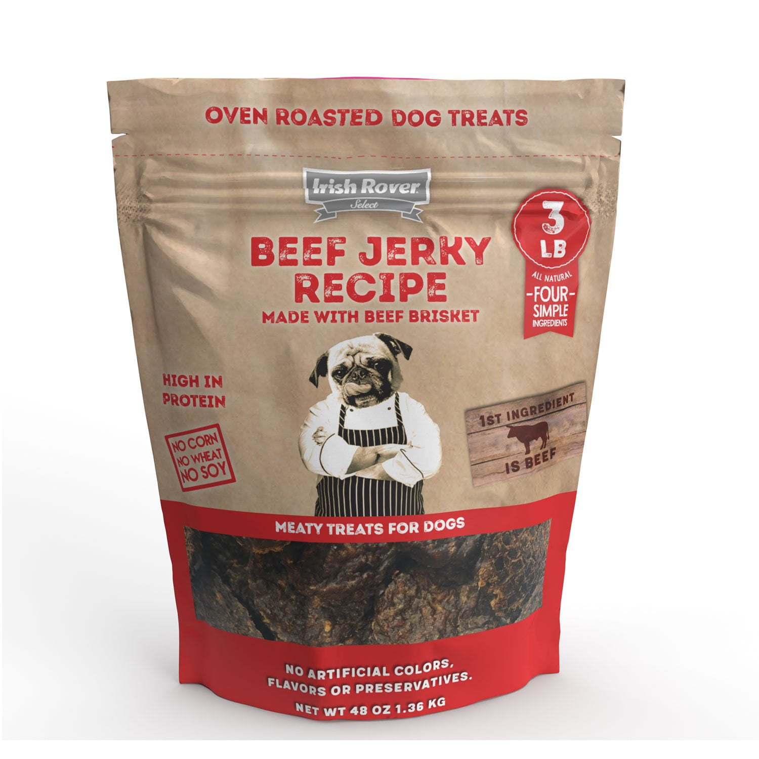 Irish Rover Beef Jerky Recipe Meaty Dog Treats 48 oz. - Samsclub.com