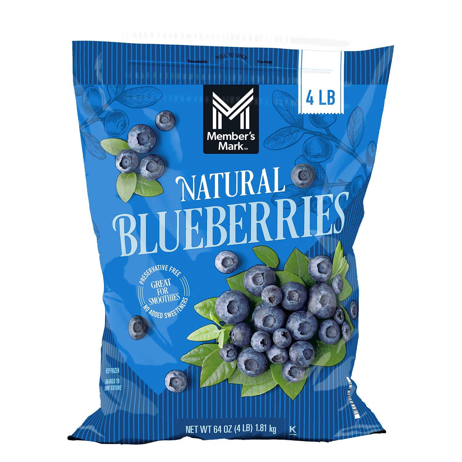 Member's Mark Natural Blueberries, Frozen, 64 oz. - Samsclub.com