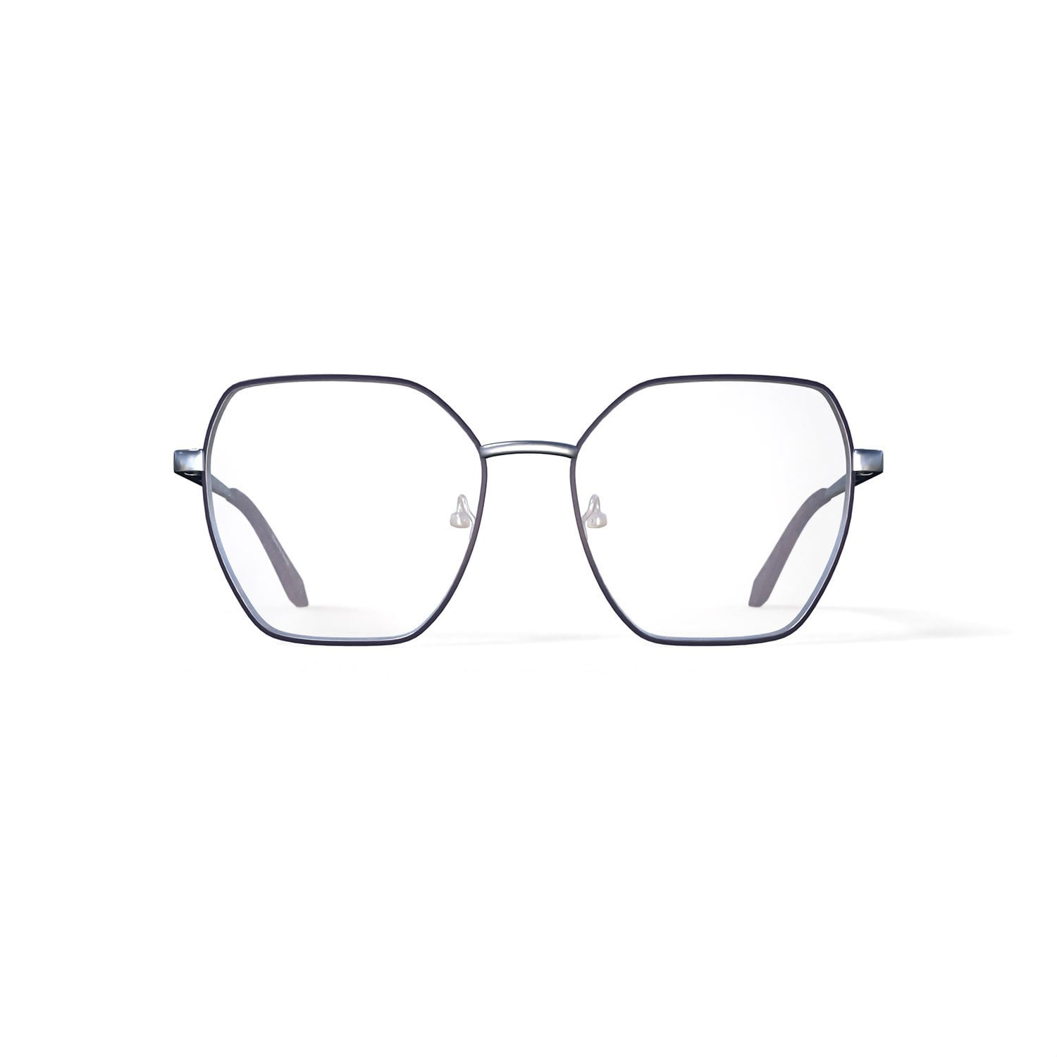 Just Cavalli VJC061 Silver Geometric Eyeglasses - Samsclub.com