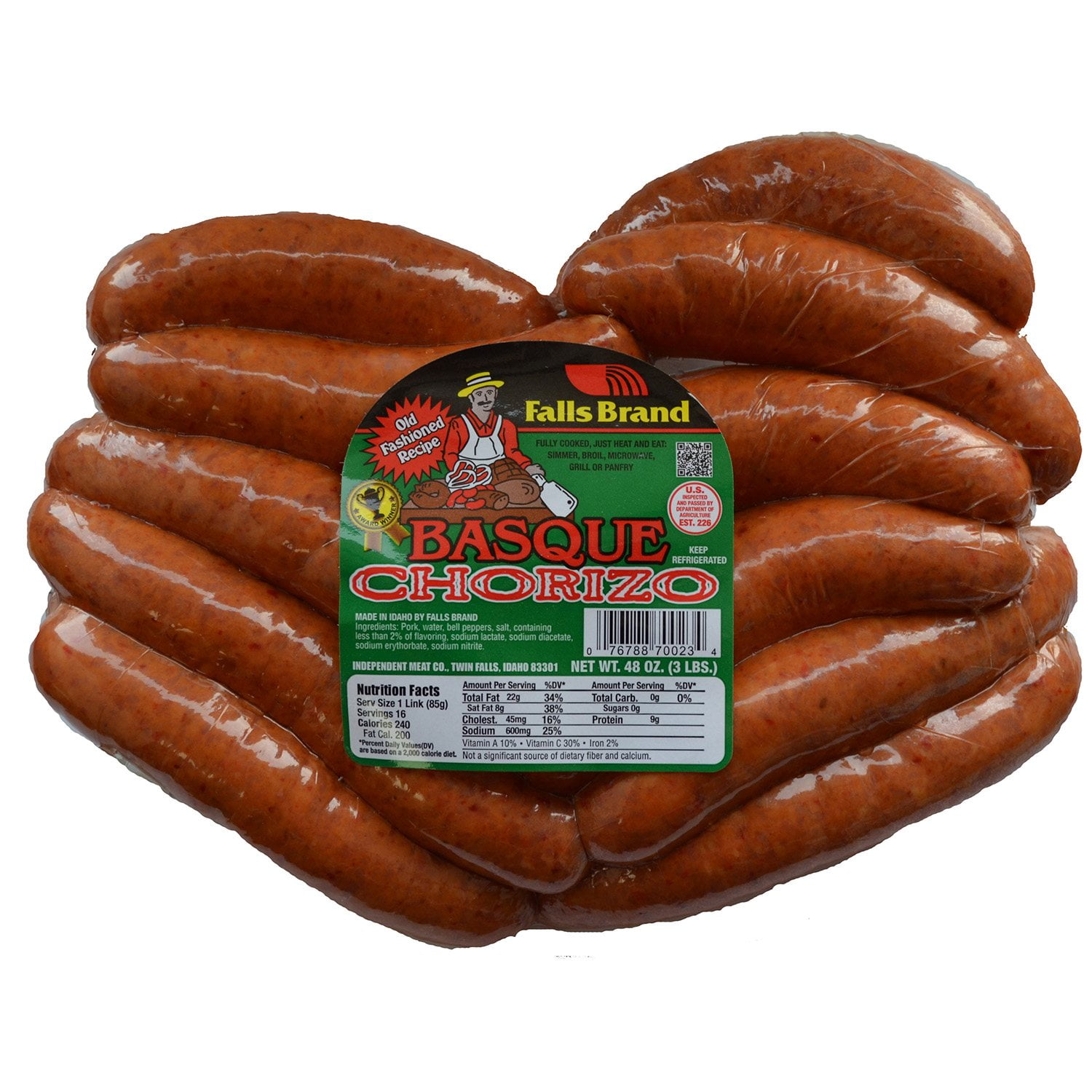 Falls Brand Basque Chorizo (3 lbs.) - Samsclub.com