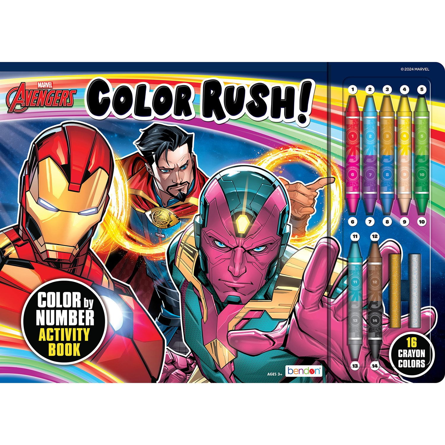 Bendon Marvel Avengers Color Rush Crayons - Samsclub.com