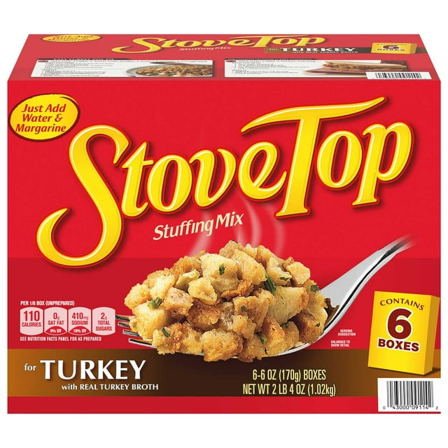 Kraft Stove Top Turkey Stuffing Mix, 6 oz., 6 pk. - Samsclub.com