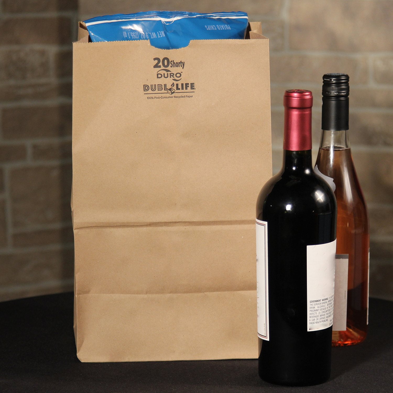 Member's Mark Duro Bag 20# Shorty Kraft Bags 500 ct. - Samsclub.com
