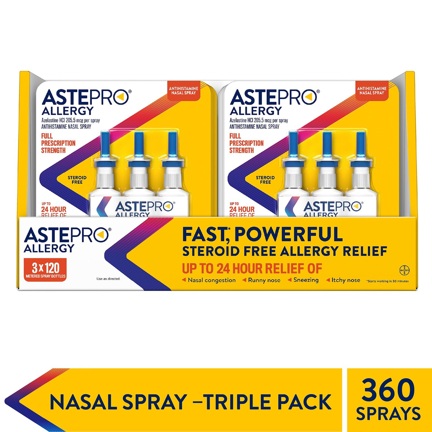 Astepro Adult Nasal Spray 120 ml./bottle, 3 pk. - Samsclub.com