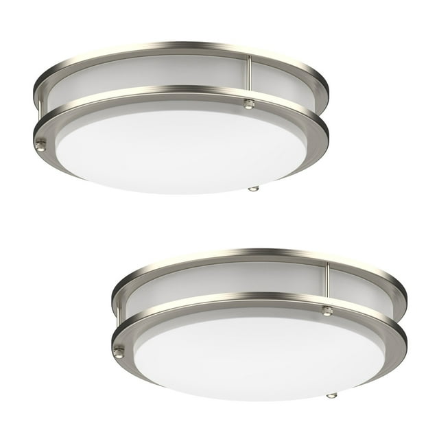 Boost LED Ceiling Light Double Ring Flush Mount 12" 5CCT 2-Pack - Samsclub.com