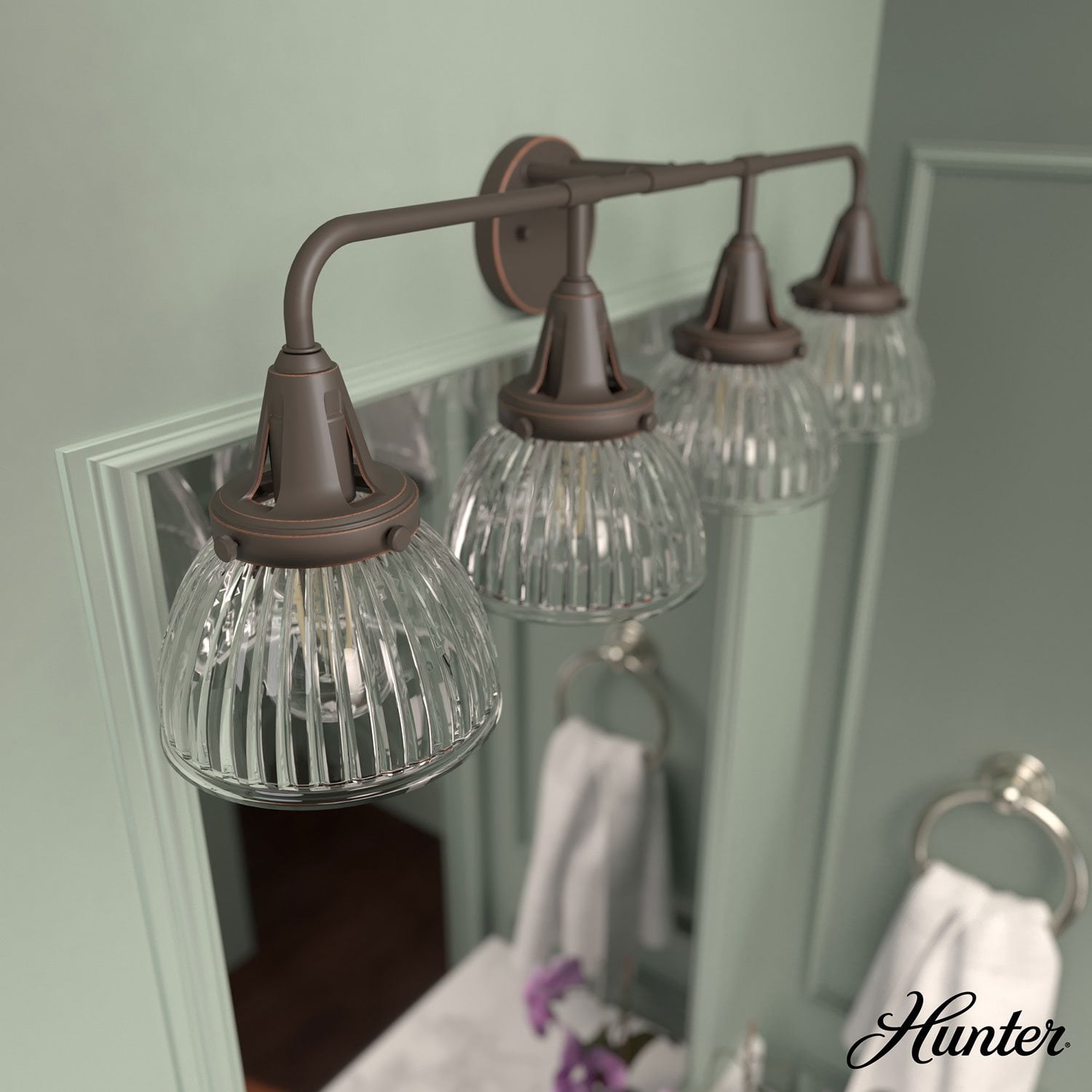 Hunter Cypress Grove Light Sconce Wall Light Fixture, Multiple Sizes ...