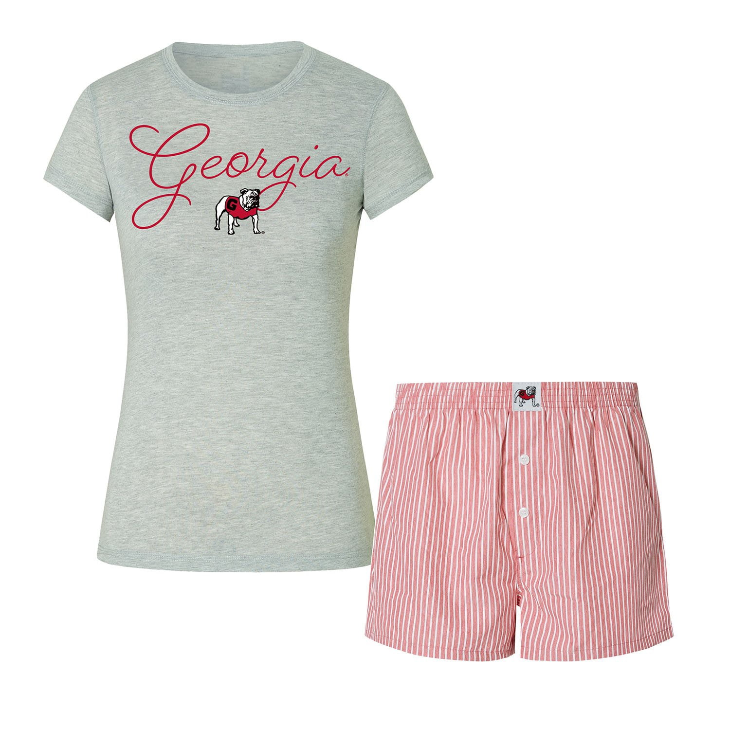 Georgia Bulldogs Women's 2-Piece Pajama Short Set - Samsclub.com