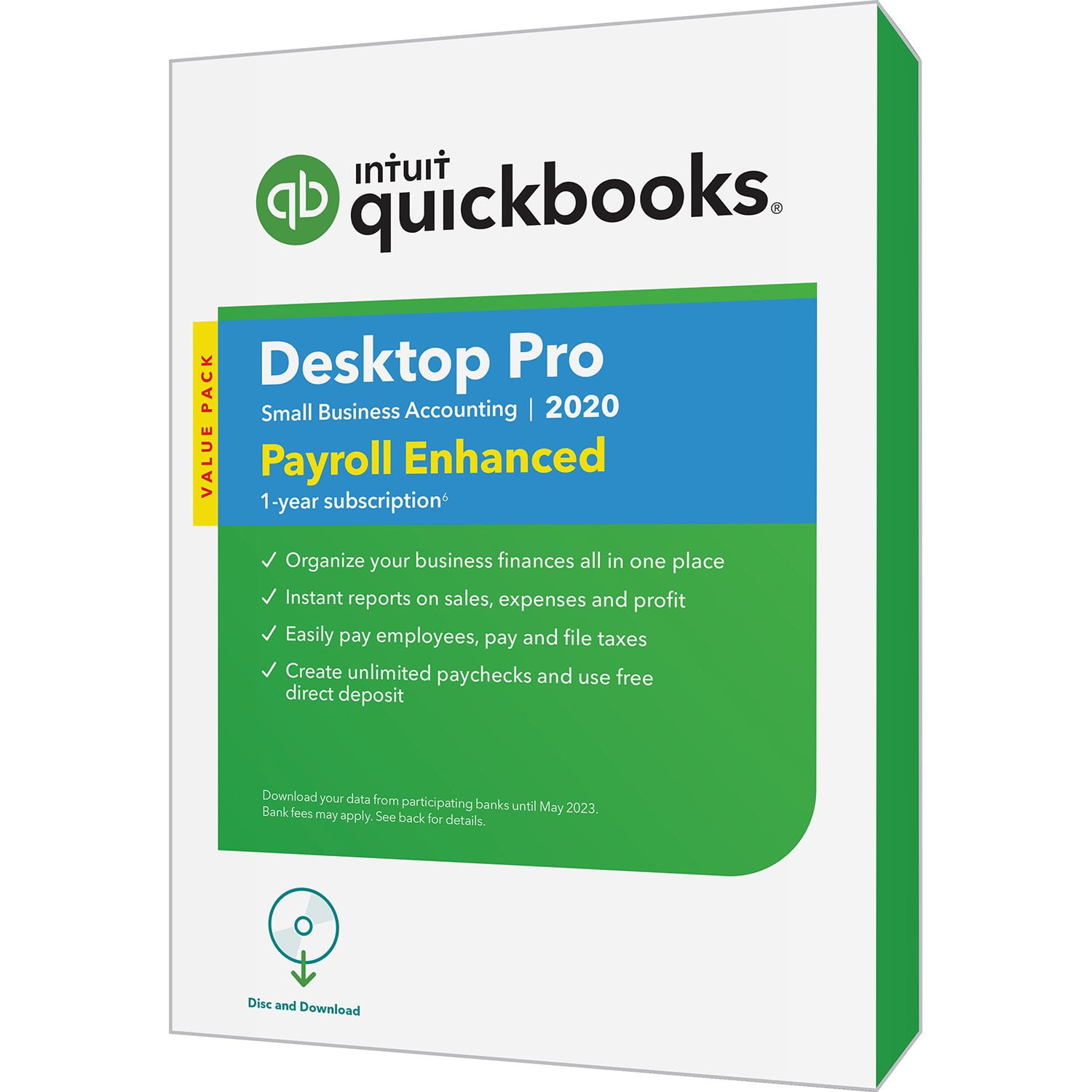 QuickBooks Desktop Pro 2020 with Enhanced Payroll (PC Disc) - Samsclub.com
