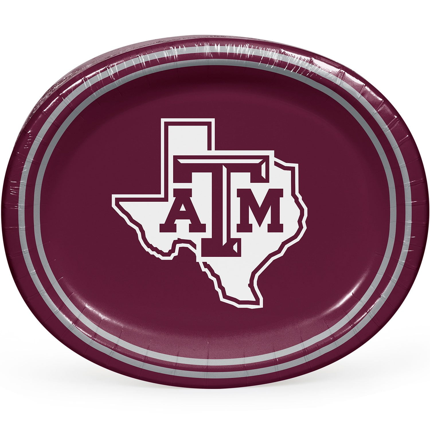 NCAA Oval Paper Plates, 10" x 12", 50 ct., Choose Team - Samsclub.com