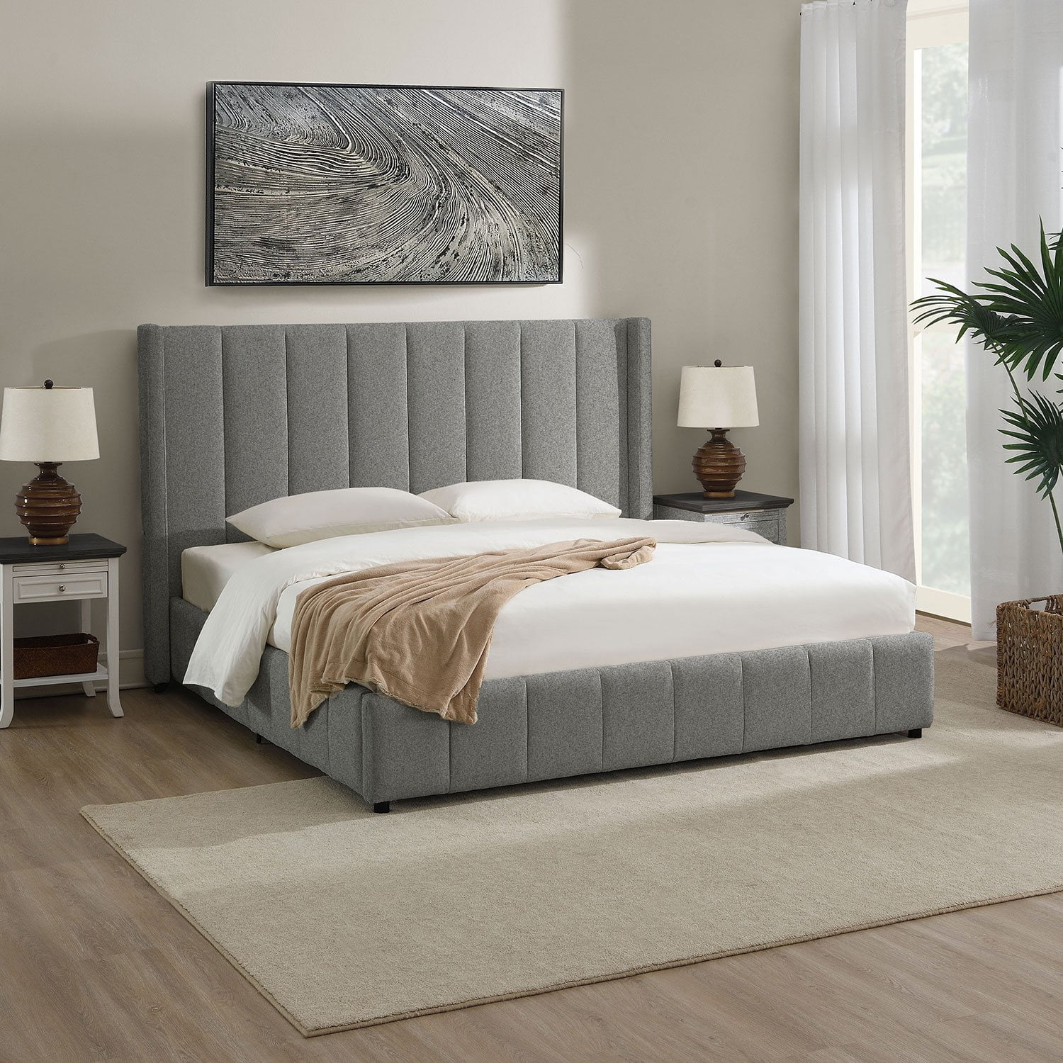 Member's Mark Harlow Upholstered Bed, Assorted Sizes & Colors - Samsclub.com
