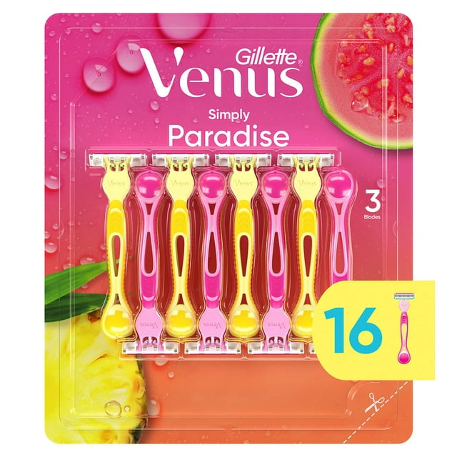 Venus Simply 3 Women's Disposable Razor, 3 Blade, 16 ct. - Samsclub.com