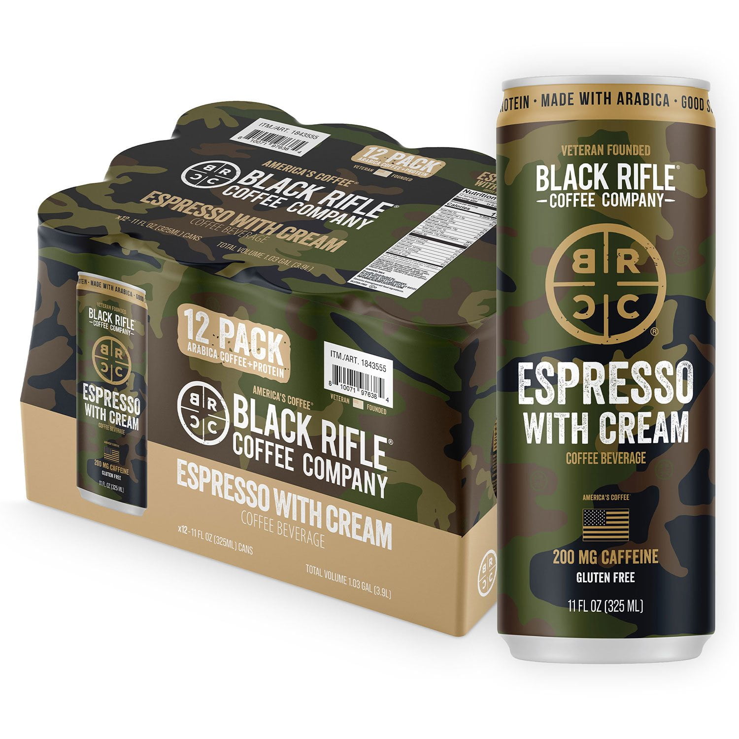 Black Rifle Coffee Company Espresso Cream 11 fl. oz., 12 pk. - Samsclub.com