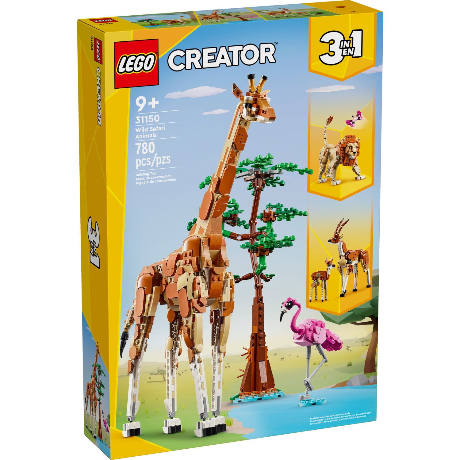 LEGO Creator Wild Safari Animals 3in1 Set, 780 pcs. - Samsclub.com