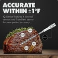 iQ Sense by Chef iQ Smart Wireless Cooking Thermometer with 2 Probes ...
