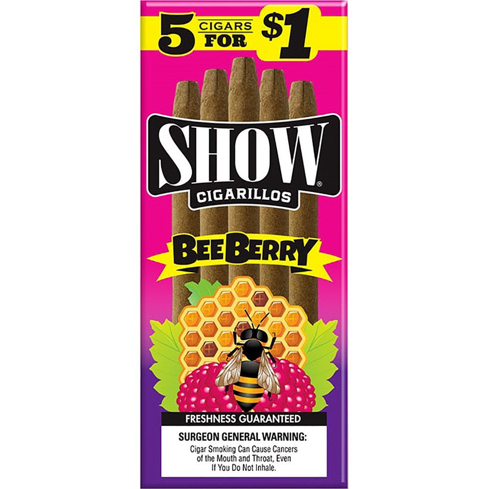 Show Cigarillos, Bee Berry, Pre-Priced 5 cigarillos for $1.00, 15 pk ...