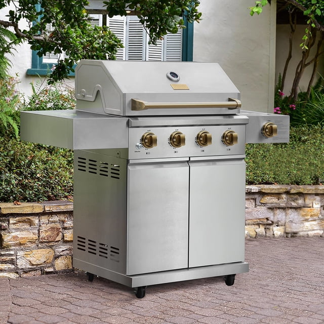 Gordon Ramsay Collections THOR Kitchen Outdoor Stainless Steel 4-Burner ...