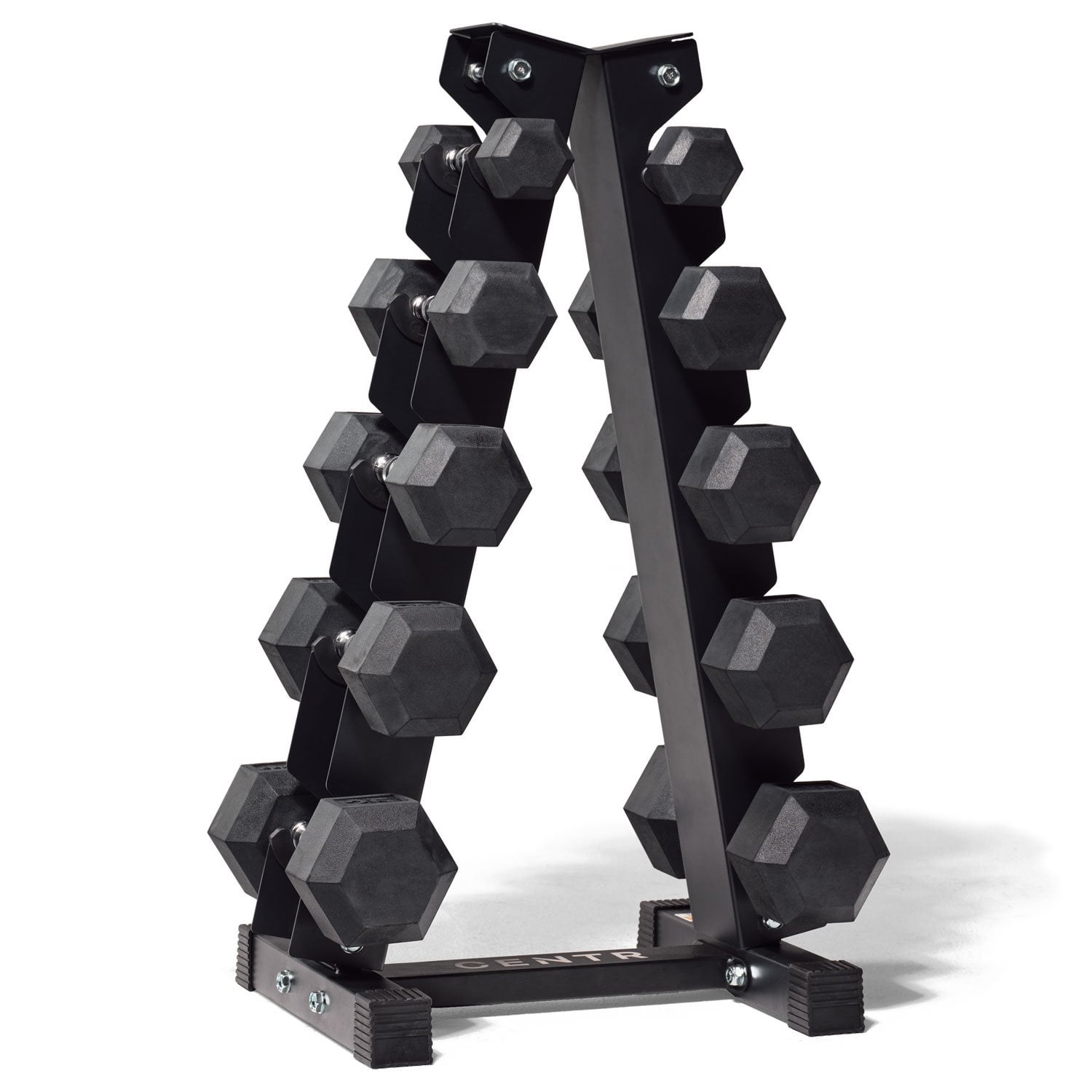 Centr 150 lb. Dumbbell Weight Set with Rack - Samsclub.com