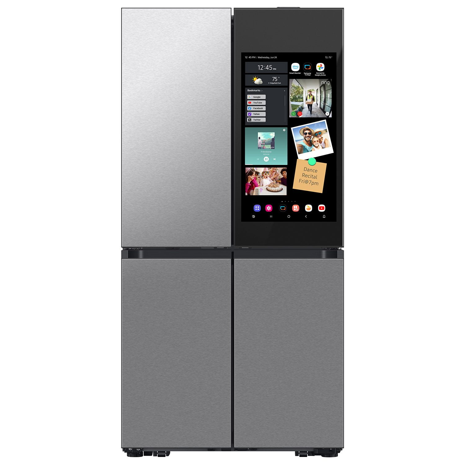 Samsung 29 cu. ft. Bespoke 4-Door Flex Full Depth Refrigerator with AI ...
