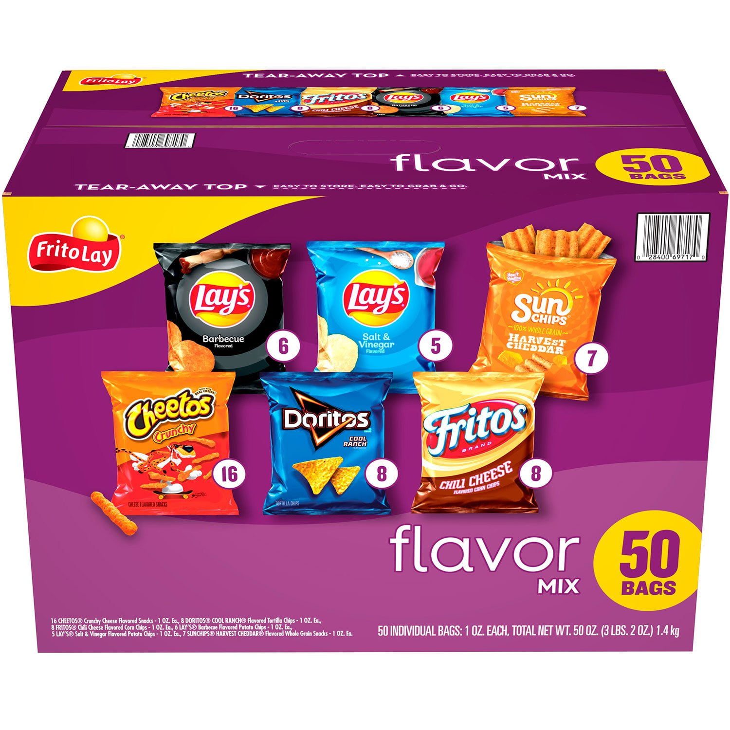 Frito-Lay Flavor Mix Chips, Variety Pack, 50 pk. - Samsclub.com