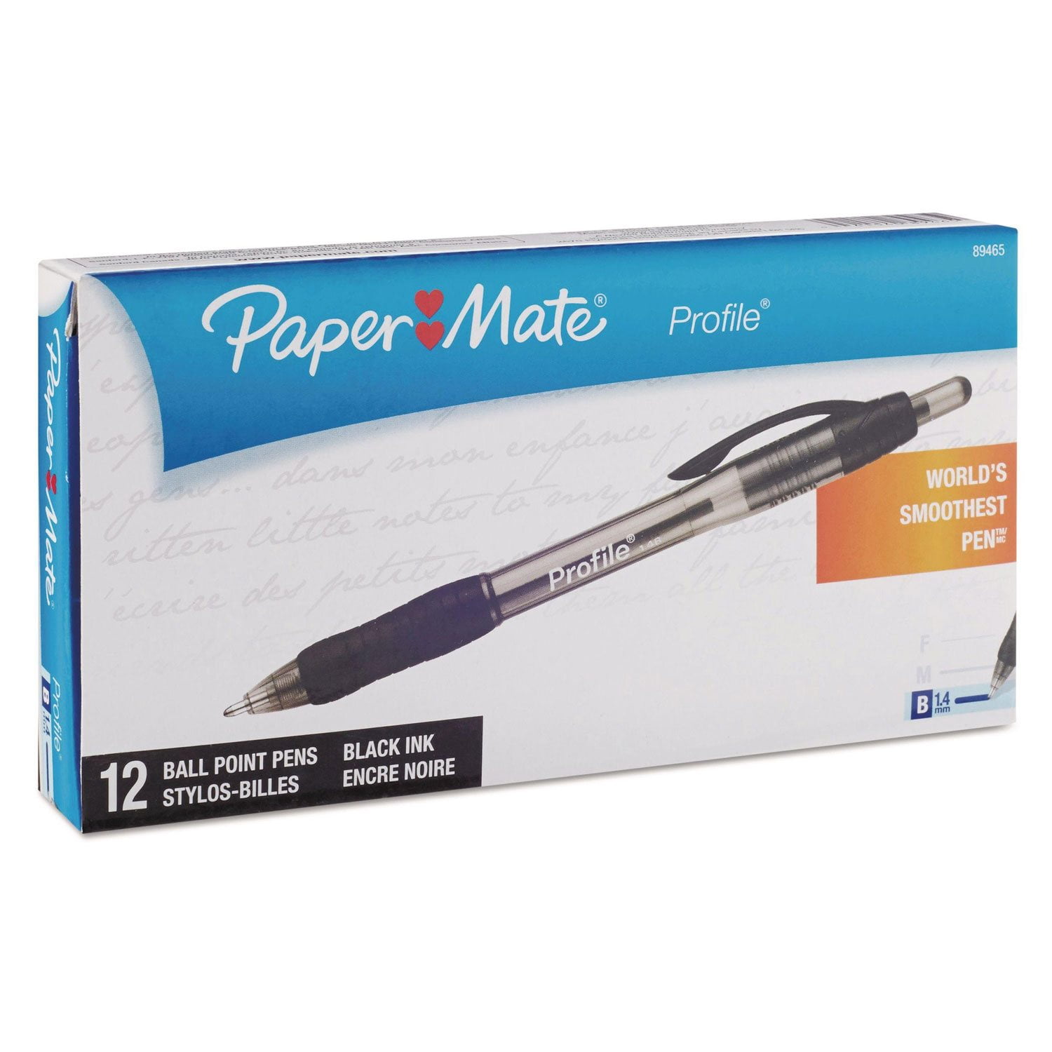 PaperMate Profile Ballpoint Pen, Retractable, Bold 1.4 mm, Black Ink ...