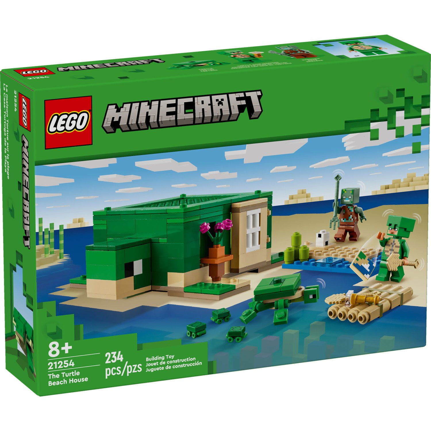 LEGO Minecraft The Turtle Beach House Building Set, 234 pcs. - Samsclub.com