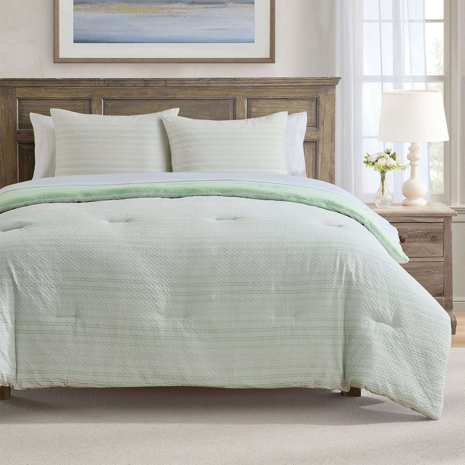 Draper James Suri Cotton Striped 3-Piece Comforter Set, Assorted Sizes ...