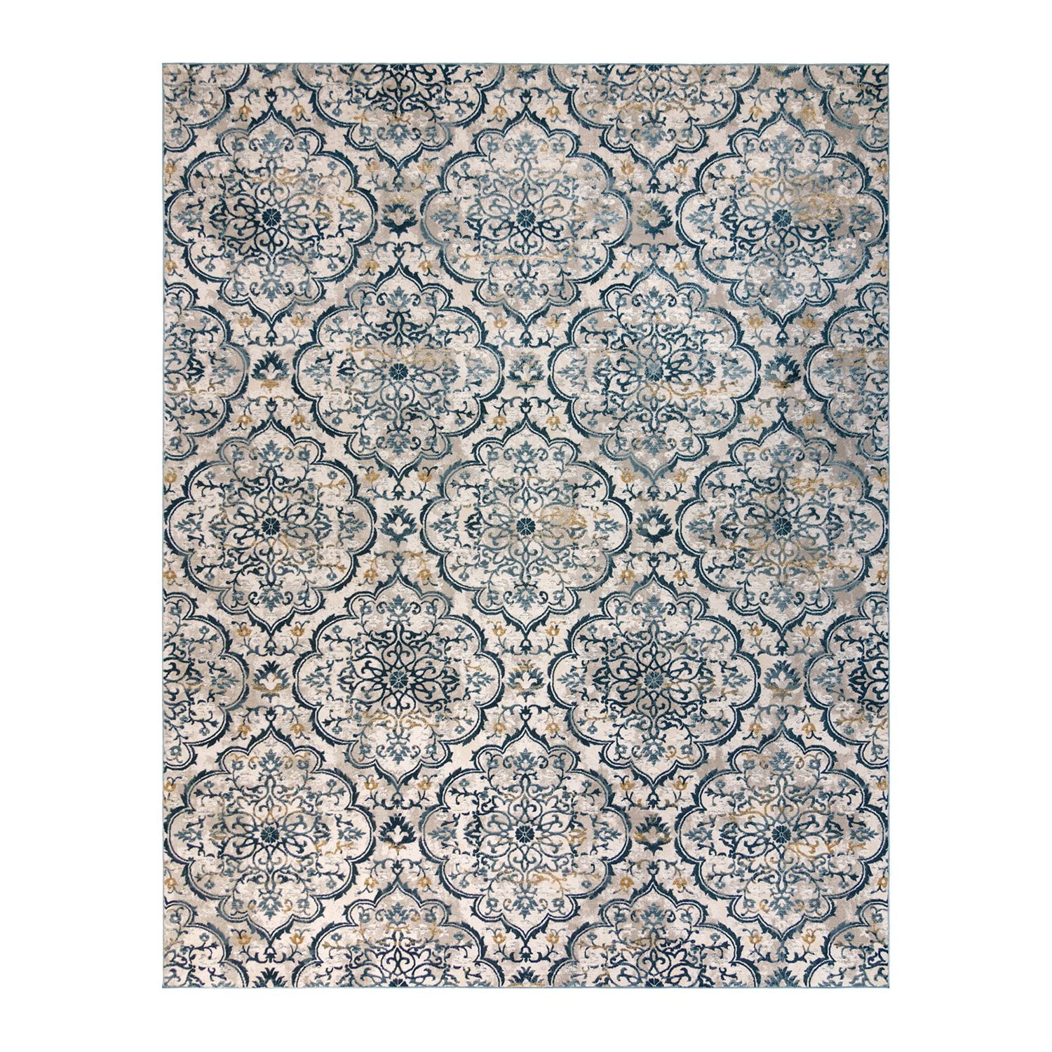Quattro Senta Blue and Ivory Area Rug, Assorted Sizes - Samsclub.com