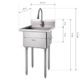 TRINITY® EcoStorage® Stainless Steel Utility Sink NSF w/ Pull-Out ...