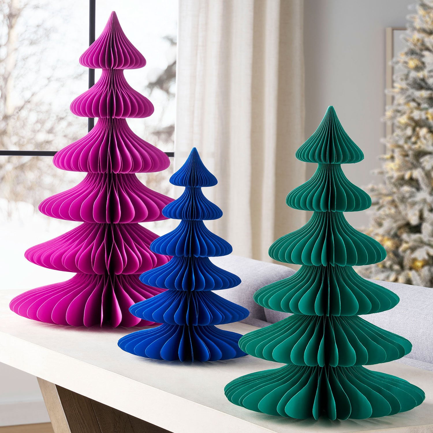 Member’s Mark Honeycomb Paper Trees, Set of 3 - Samsclub.com