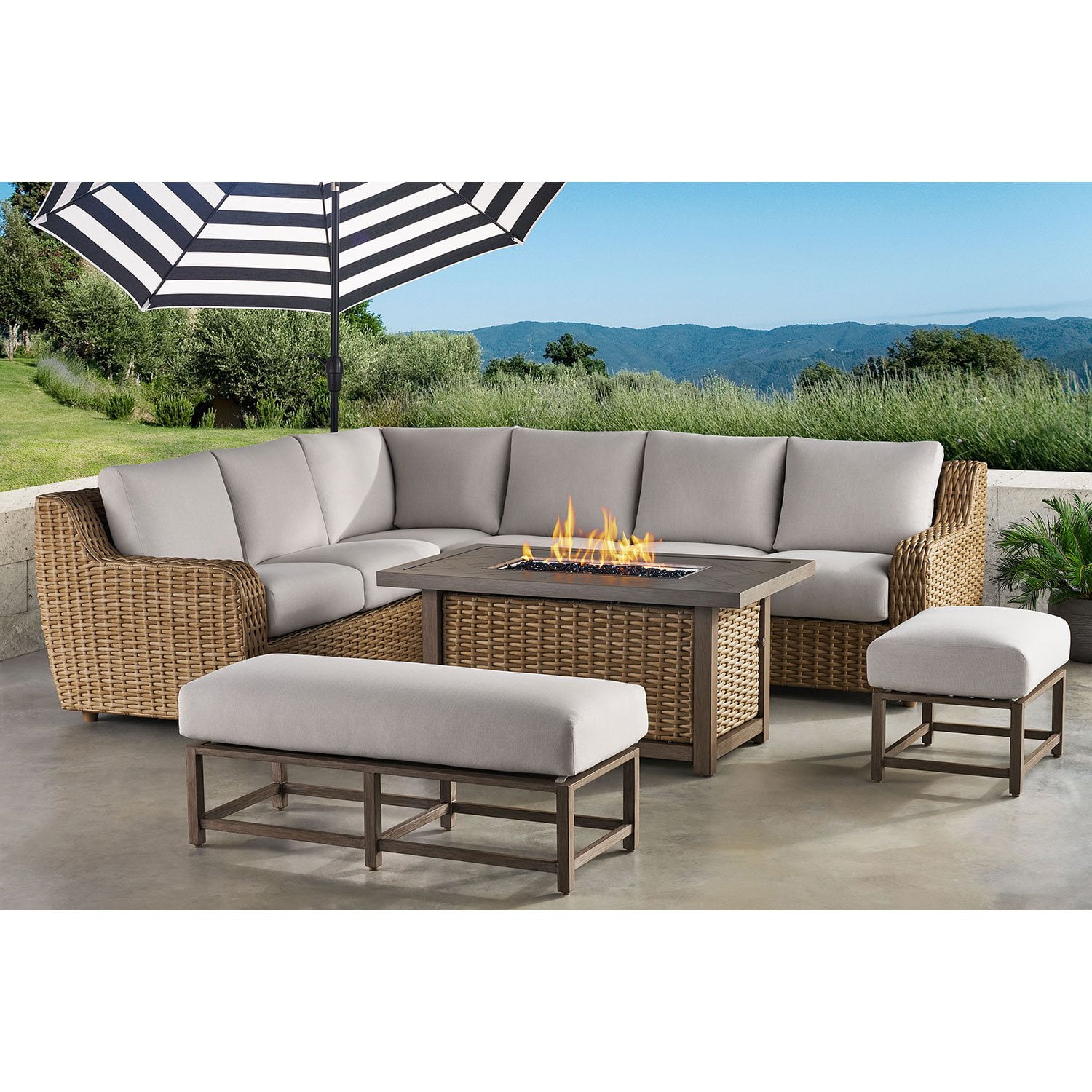 Member's Mark Athena Sectional with Sunbrella Fabric, 7pc - Samsclub.com