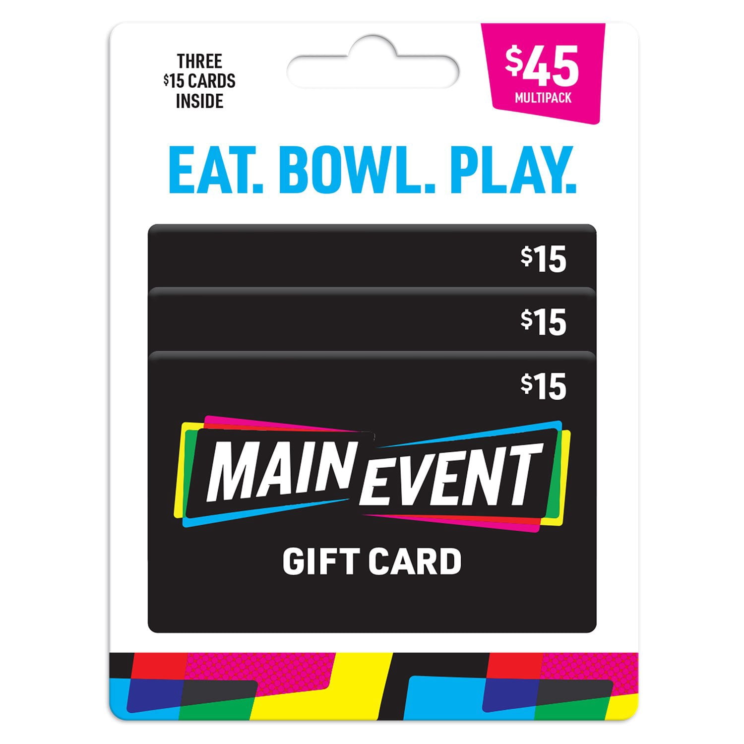 Main Event $45 Gift Card Multi-Pack, 3 x $15 - Samsclub.com