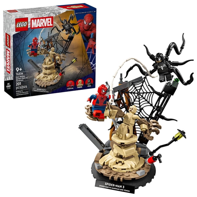 LEGO Marvel Epic Battle: Spider-Man vs. Sandman Building Set, 201 pc ...
