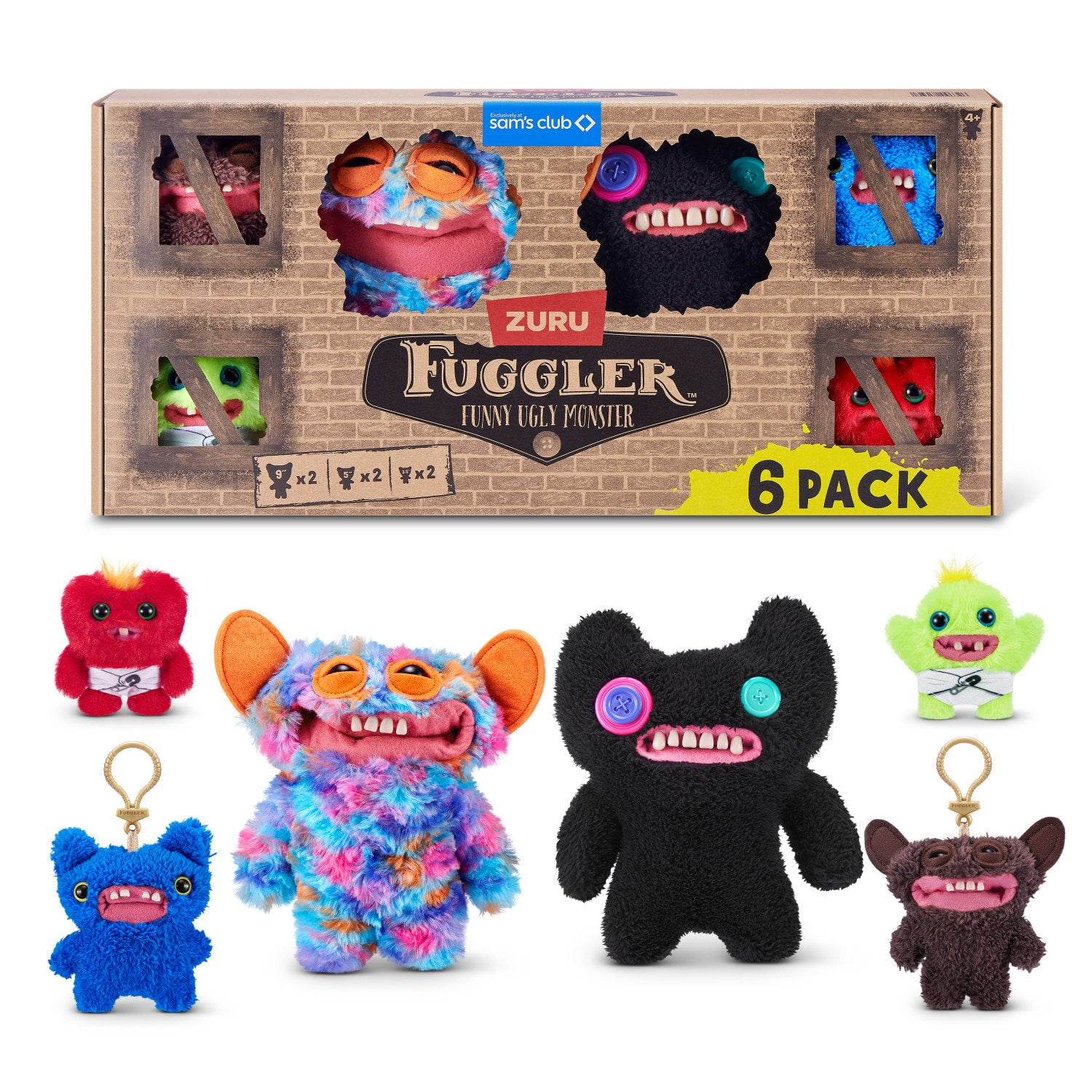 Fuggler Multipack Funny Ugly Monster Plush Toy - Samsclub.com
