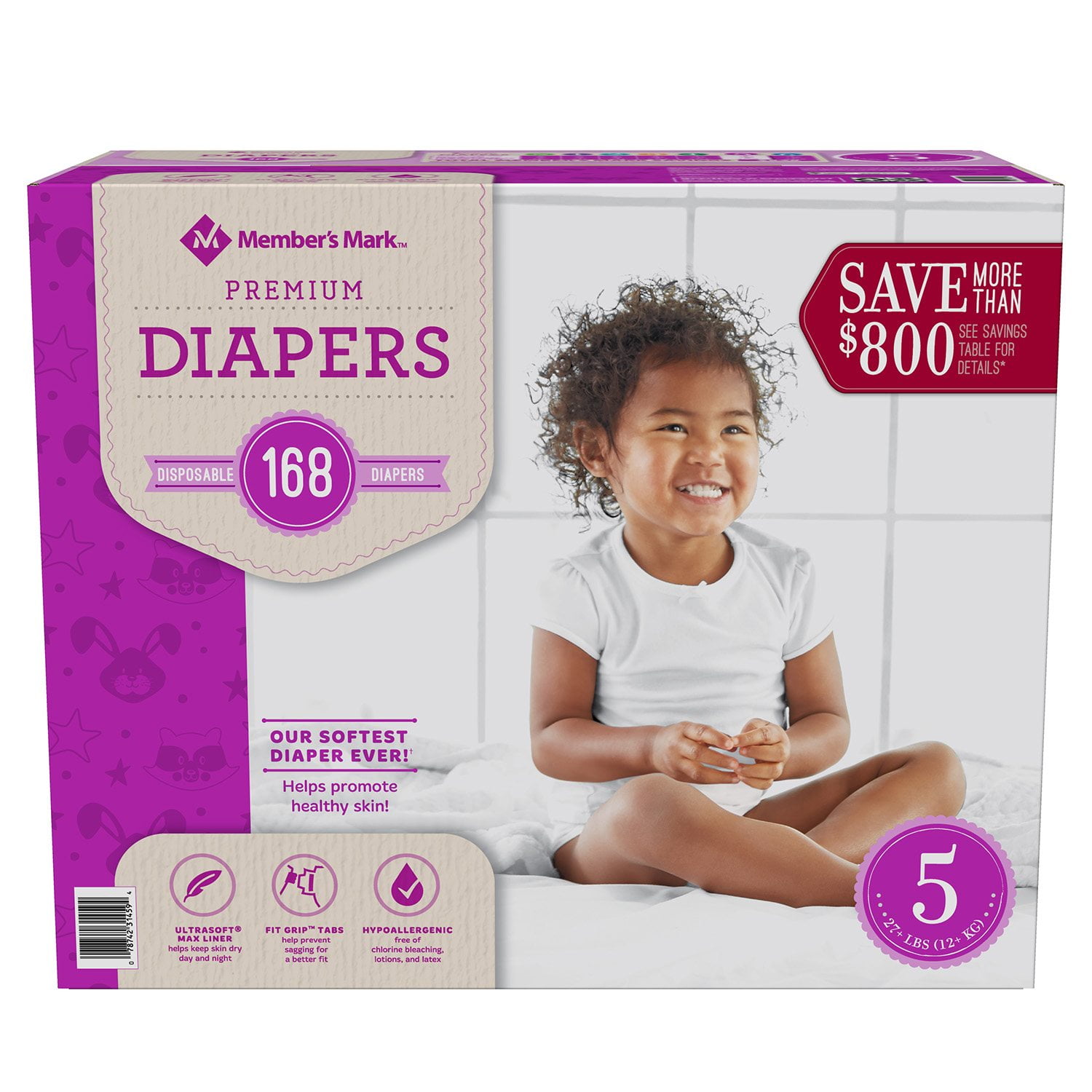 Member's Mark Premium Baby Diapers (Choose Your Size) - Samsclub.com